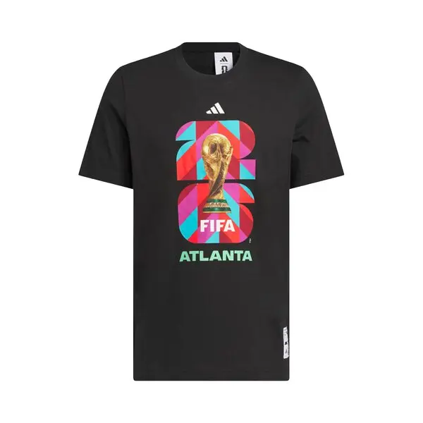 Adidas Fifa World Cup 26 Host City Atlanta Graphic T-shirt - Black