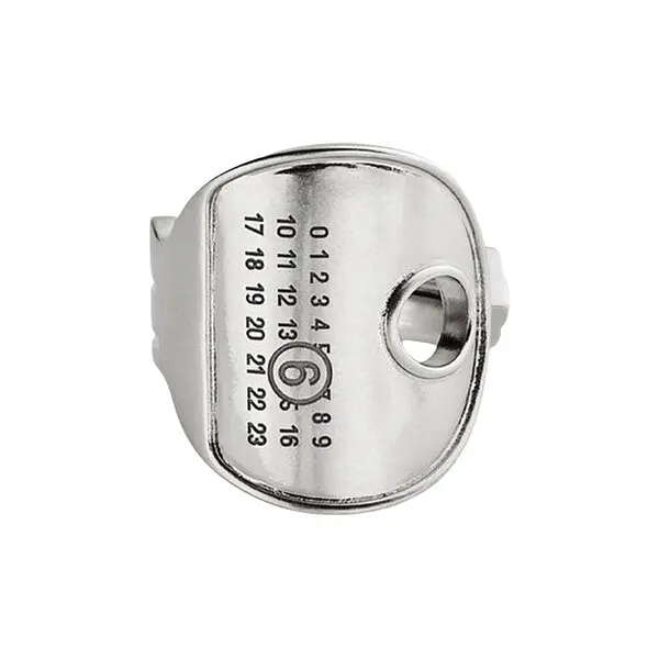 MAISON MARGIELA Palladio Burattato Ring - Silver