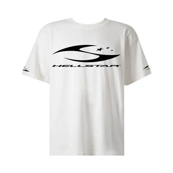 HELLSTAR Cursive Logo T-shirt - White