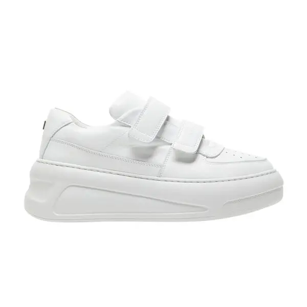 Acne Studios Platform Sneakers With Velcro Straps - White