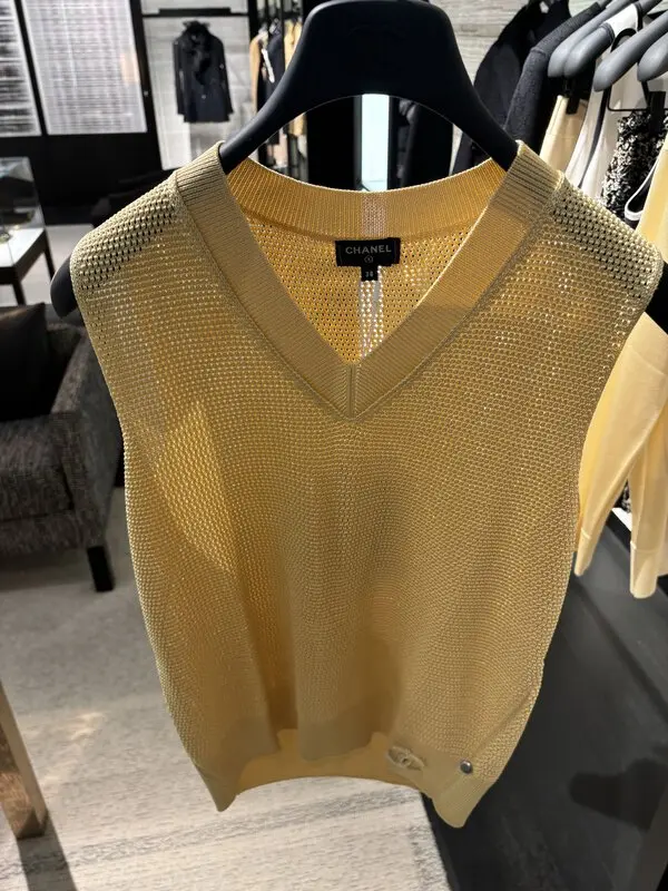 Chanel Silk Light Top - Yellow