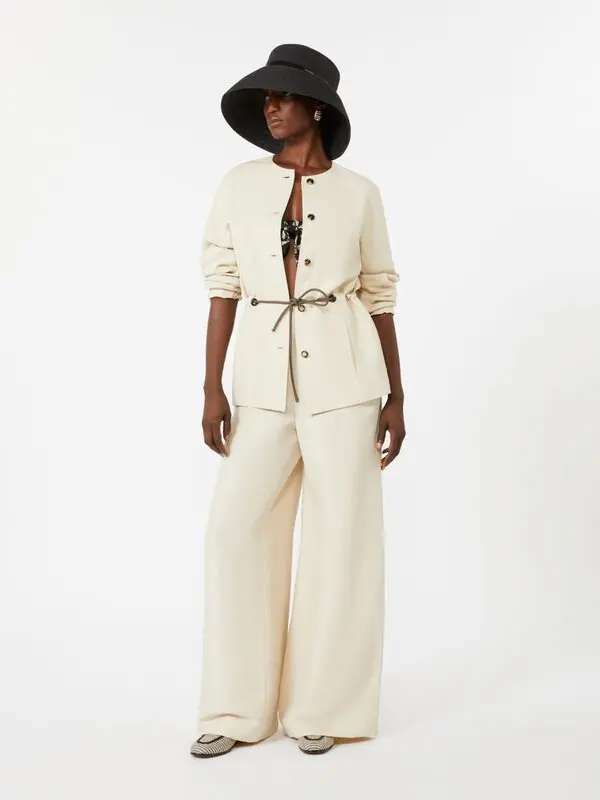 Max Mara Linen And Silk Twill Jacket