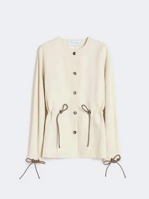 Max Mara Linen And Silk Twill Jacket
