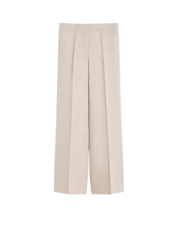 Max Mara Wide-leg Linen Trousers - Sand