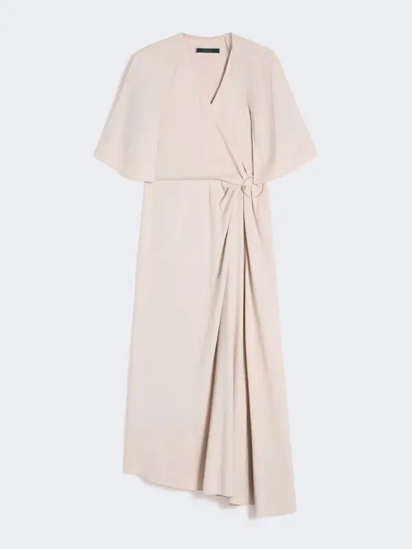 Max Mara Viscose Envers Satin Midi Dress - Powder