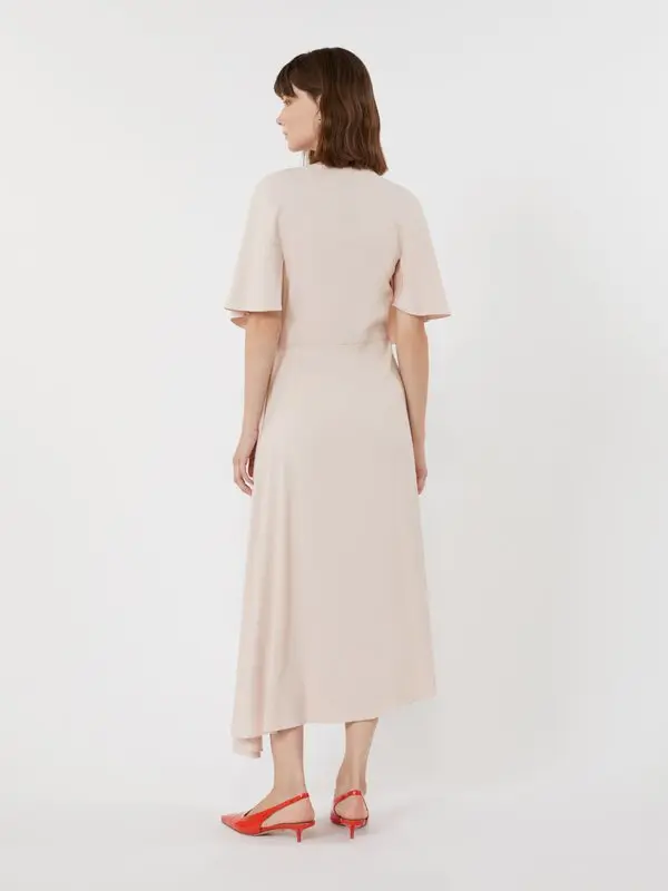 Max Mara Viscose Envers Satin Midi Dress