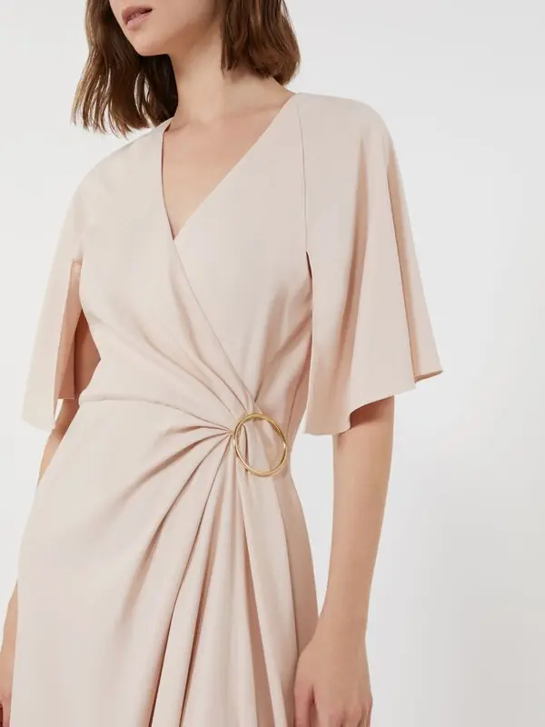 Max Mara Viscose Envers Satin Midi Dress