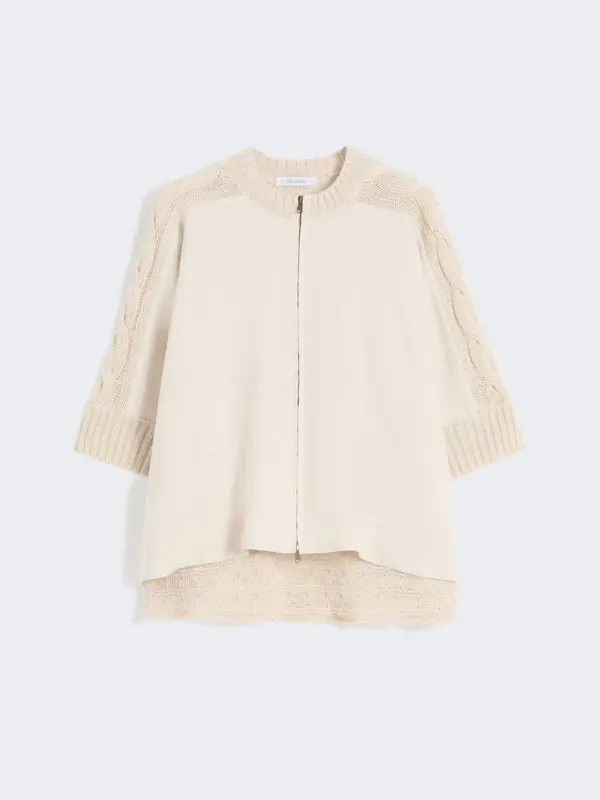 Max Mara Linen Yarn Bomber Cardigan