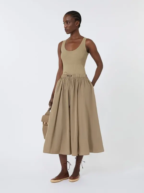 Max Mara Viscose-blend Knit Top - Kaki
