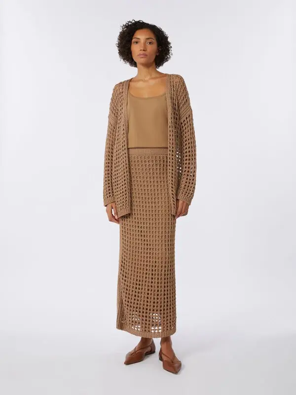 Max Mara Cotton Yarn Sleeveless Jumper - Desert