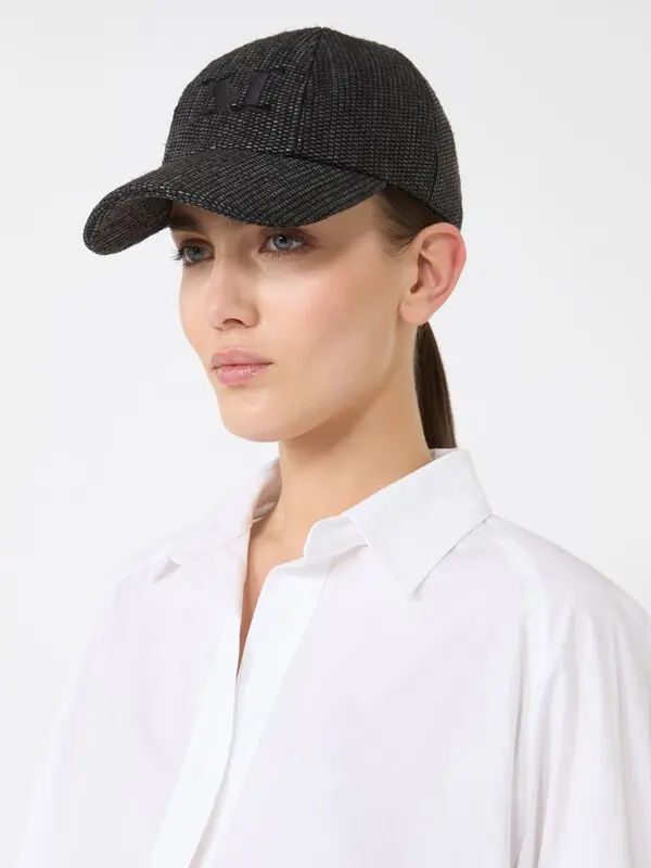 Max Mara Raffia-effect Basketweave Baseball Cap