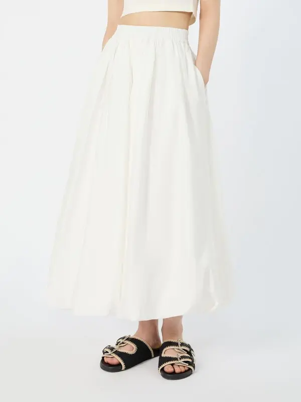Max Mara Cotton Balloon Skirt - Ivory