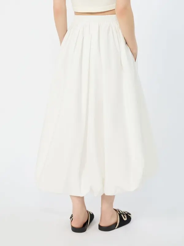 Max Mara Cotton Balloon Skirt - Ivory