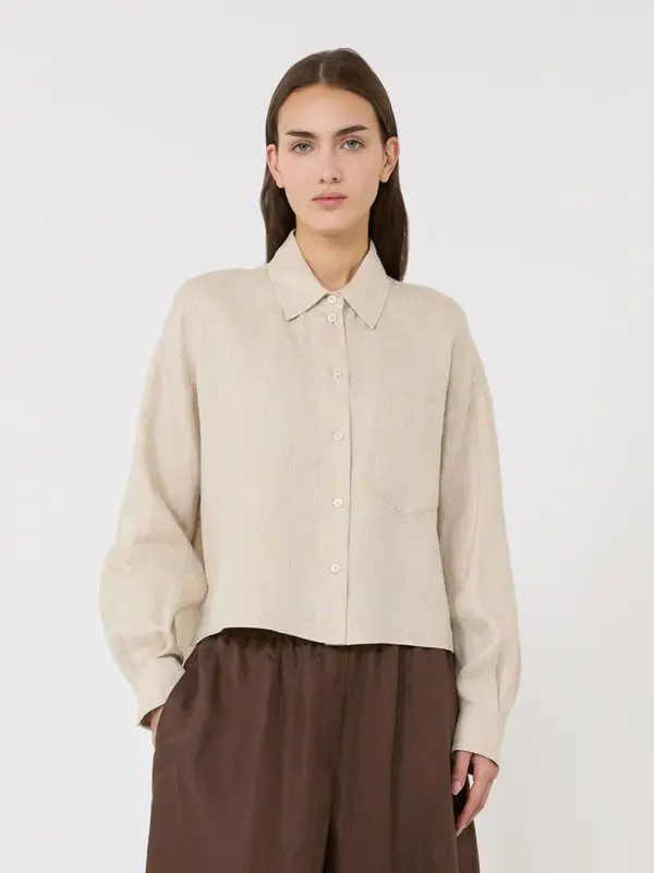 Max Mara Linen Button-down Shirt