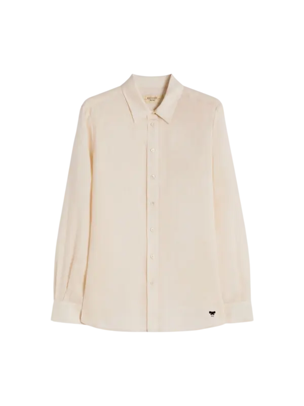 Max Mara Linen Button-down Shirt - Ecru