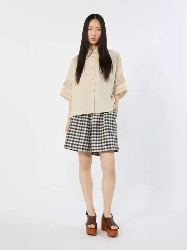 Max Mara Vichy Checked Bermuda Shorts