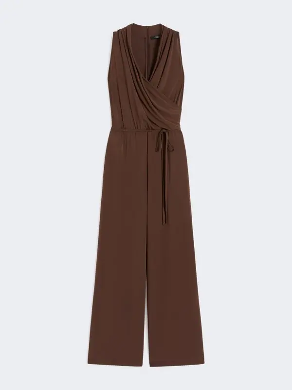 Max Mara Viscose Jersey Jumpsuit - Chocolate
