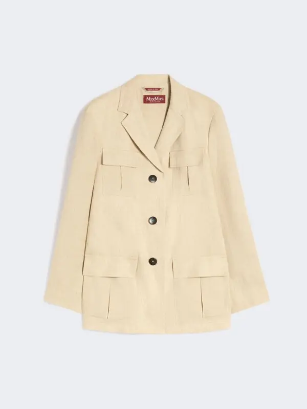Max Mara Linen Twill Saharan Jacket - Colonial