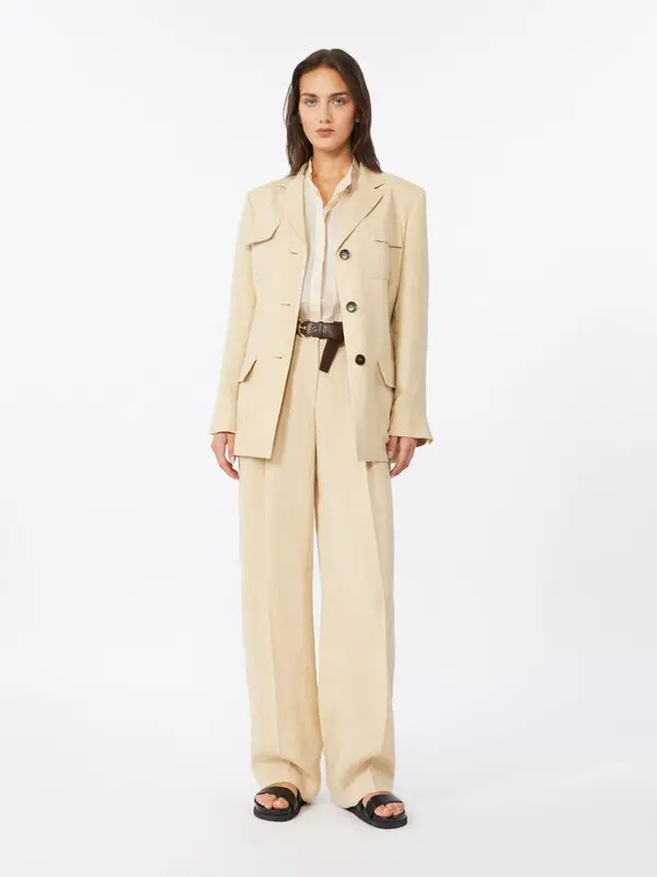 Max Mara Linen Twill Saharan Jacket