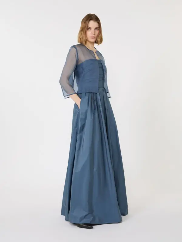 Max Mara Silk Organza Cropped Jacket