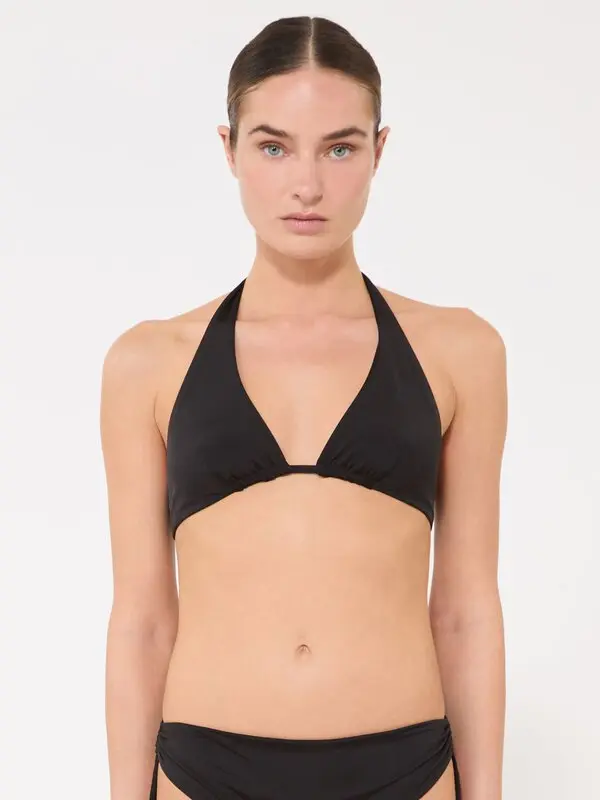Max Mara Shiny Jersey Triangle Bikini Top