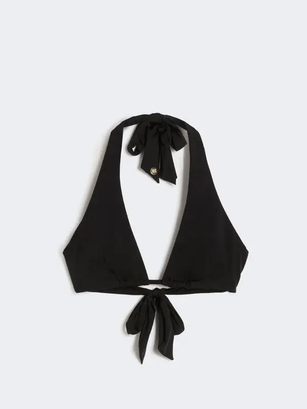 Max Mara Shiny Jersey Triangle Bikini Top