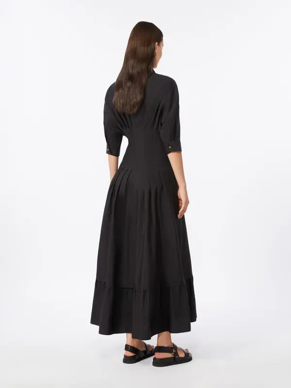 Max Mara Cotton Poplin Fit And Flare Dress