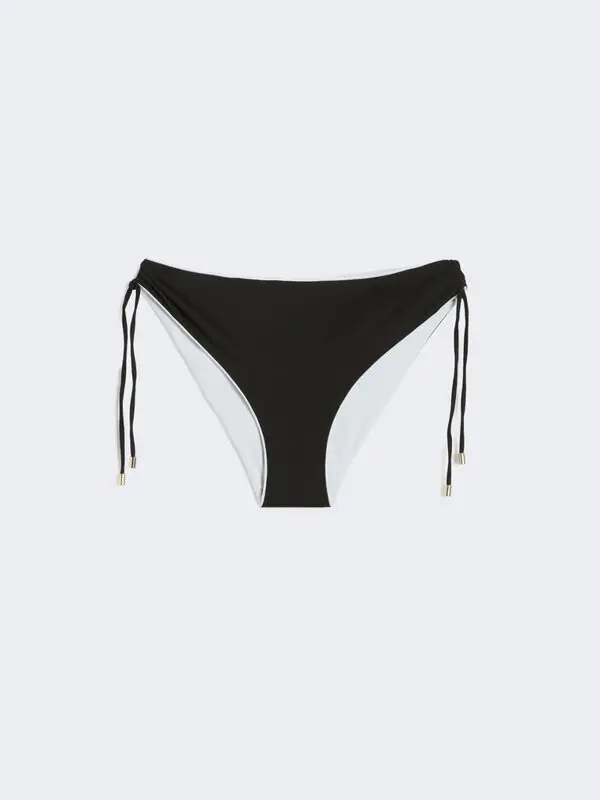 Max Mara Reversible Double Jersey Bikini Bottom - Black