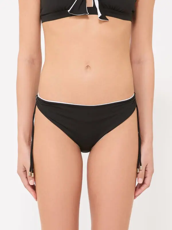 Max Mara Reversible Double Jersey Bikini Bottom - Black