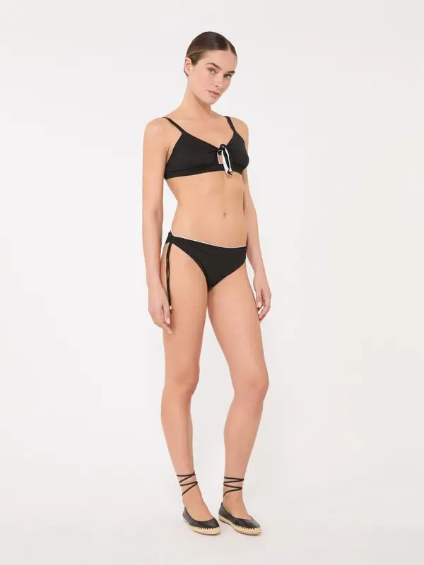 Max Mara Reversible Double Jersey Bikini Bottom - Black