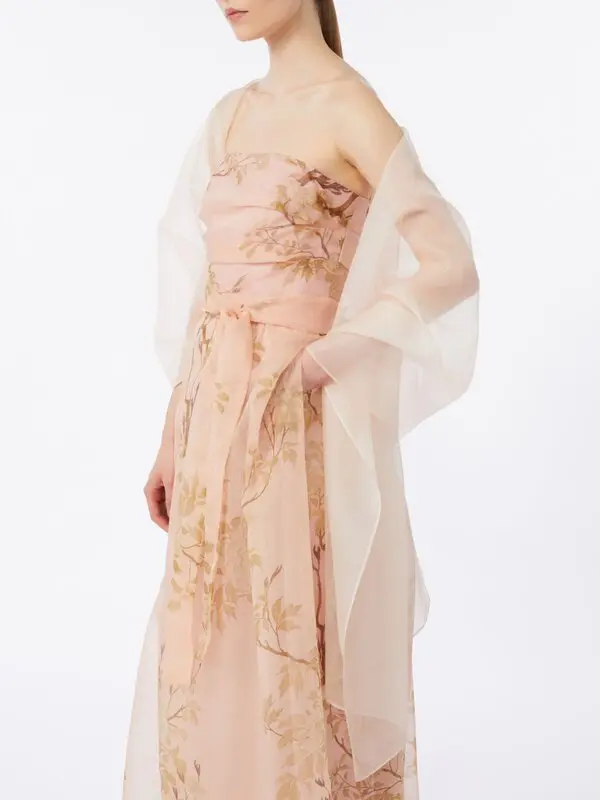 Max Mara Silk Organza Stole