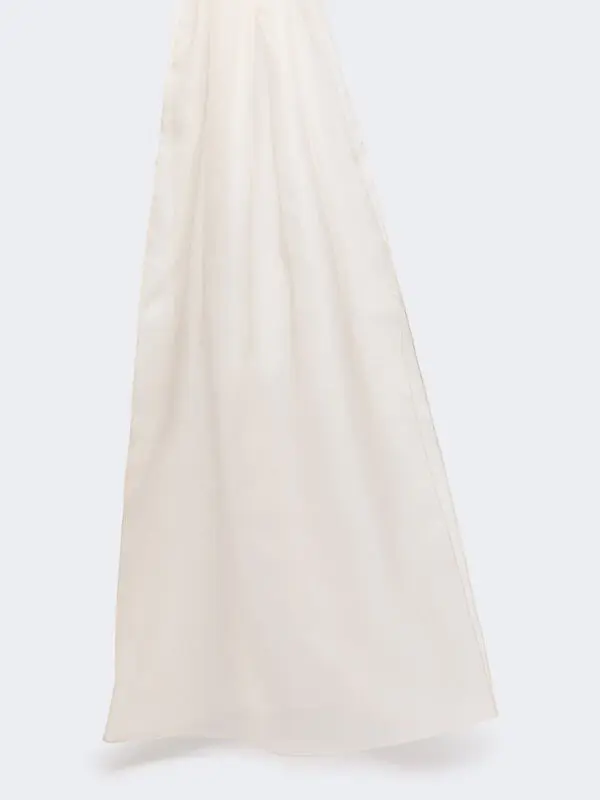 Max Mara Silk Organza Stole