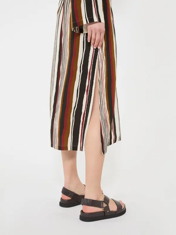 Max Mara Printed Silk Kaftan Dress