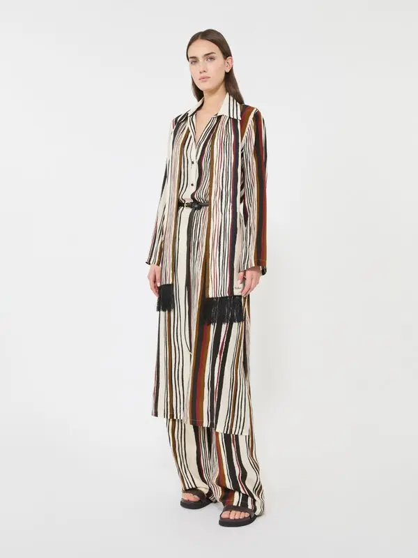 Max Mara Printed Silk Kaftan Dress