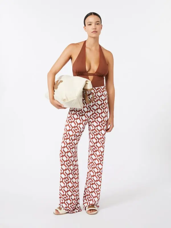 Max Mara Reversible V-neck One-piece Swimsuit - Chocolate
