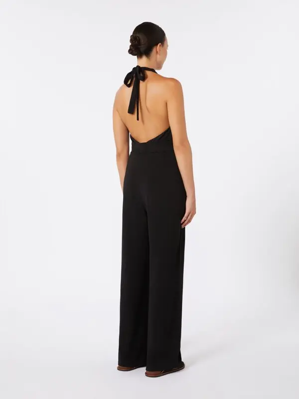 Max Mara Stretch Jersey Jumpsuit - Black