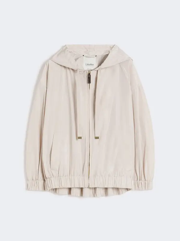 Max Mara Short Water-repellent Taffeta Jacket - Sand