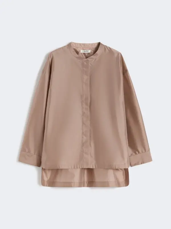 Max Mara Silk-blend Organza Shirt - Powder