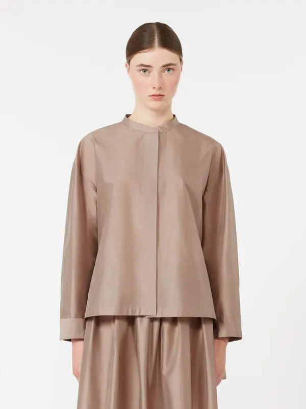 Max Mara Silk-blend Organza Shirt