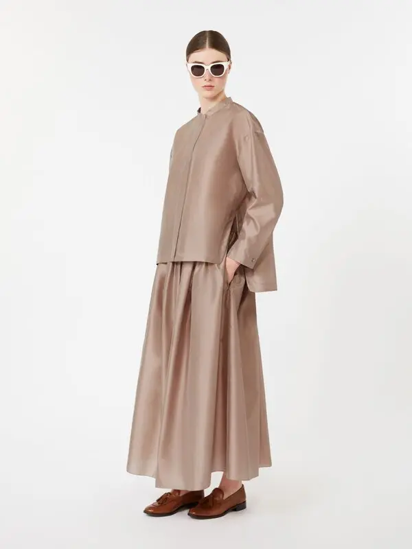 Max Mara Silk-blend Organza Shirt