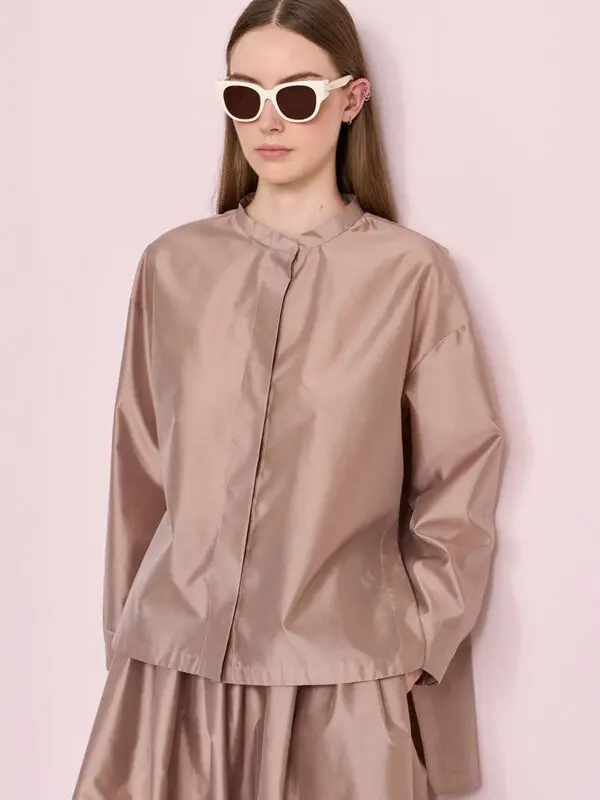 Max Mara Silk-blend Organza Shirt