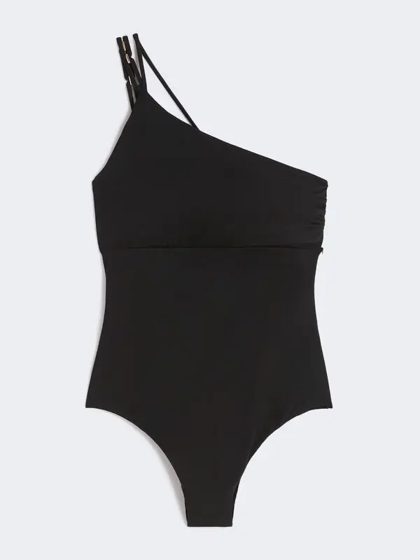 Max Mara One-shoulder One-piece Swimsuit - Black