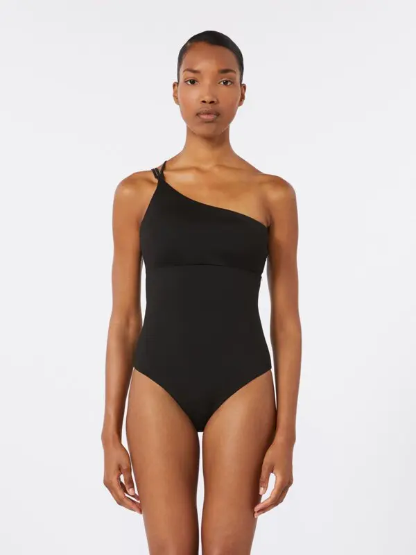 Max Mara One-shoulder One-piece Swimsuit - Black