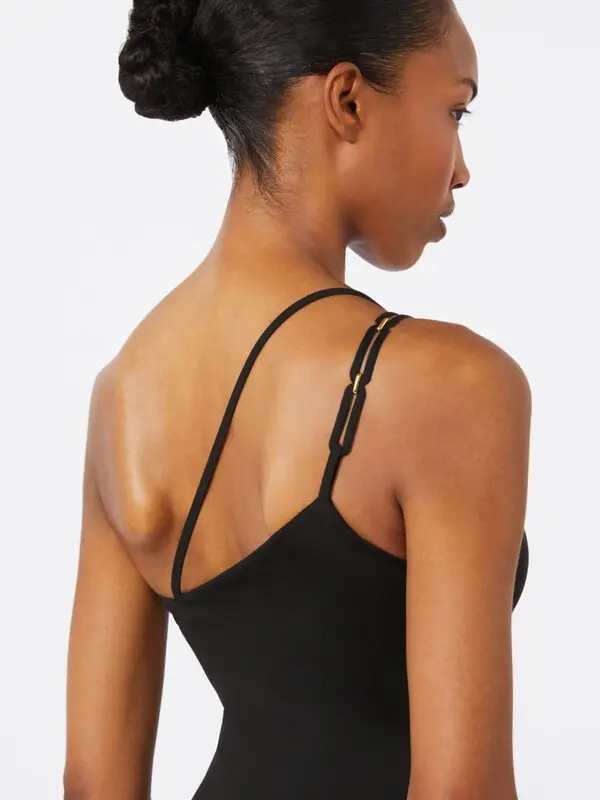 Max Mara One-shoulder One-piece Swimsuit - Black