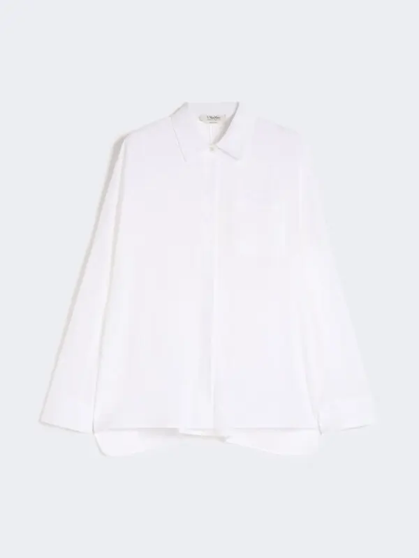 Max Mara Linen Canvas Shirt - Optical White