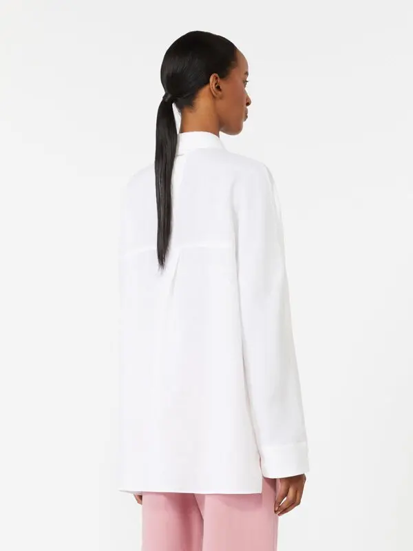 Max Mara Linen Canvas Shirt - Optical White