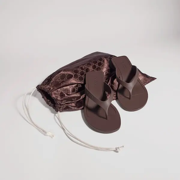 Gucci Vittoria Thong - Brown