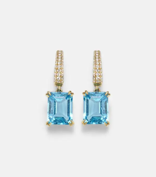 OCTAVIA ELIZABETH Yana Charmed Micro Earrings - Gold