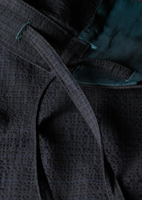 Paul Smith Seersucker Check Elasticated-waist Trousers - Blue