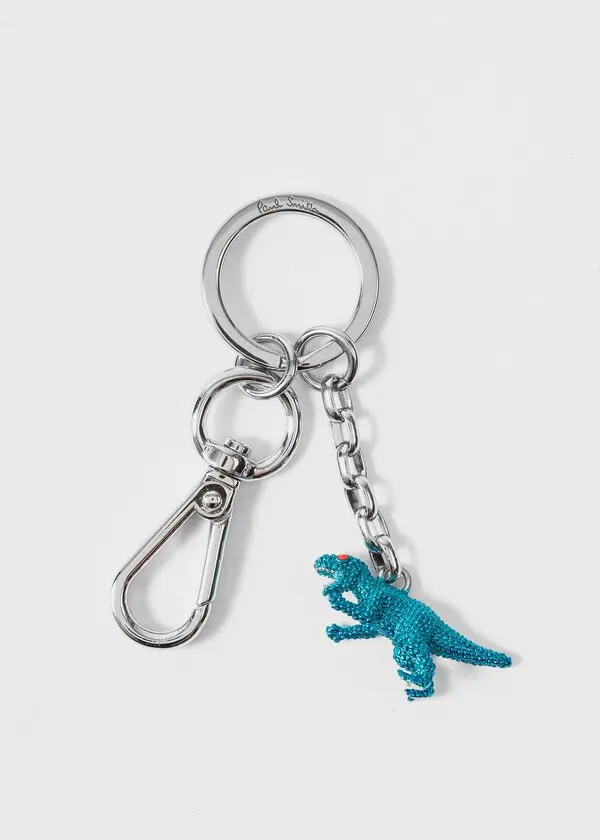 Paul Smith Teal 3d 'dino' Keyring - Multicolour